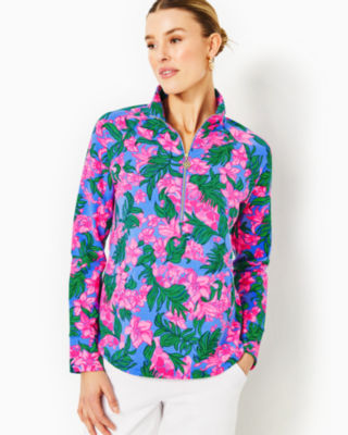 Lilly Pulitzer Upf 50+ Skipper Popover In Cerise Pink Safari Sunset ...