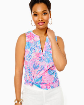 Lilly Pulitzer Dev Top In Pink Isle Snappy Turtle | ModeSens