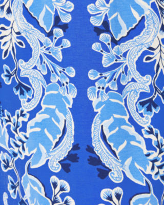 Lilly Pulitzer Wexlee Maxi Dress In Alba Blue Baja Cove Engineered Knit ...